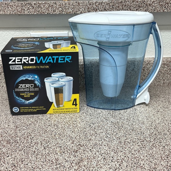 Kitchen | Zerowater Blue 4 Pack Water Filter And Pitcher | Poshmark